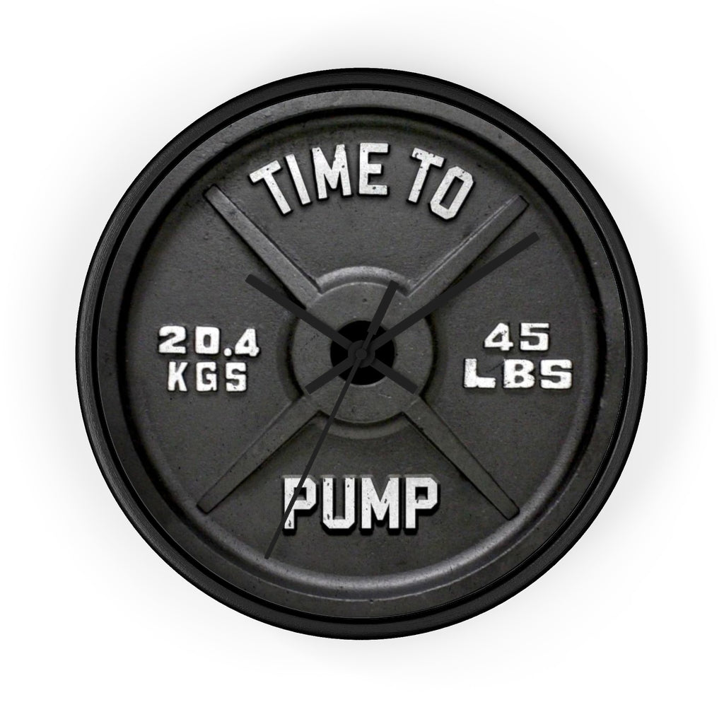 Barbell Wall Clock, Time To Pump - Bodybuilding Motivation ...