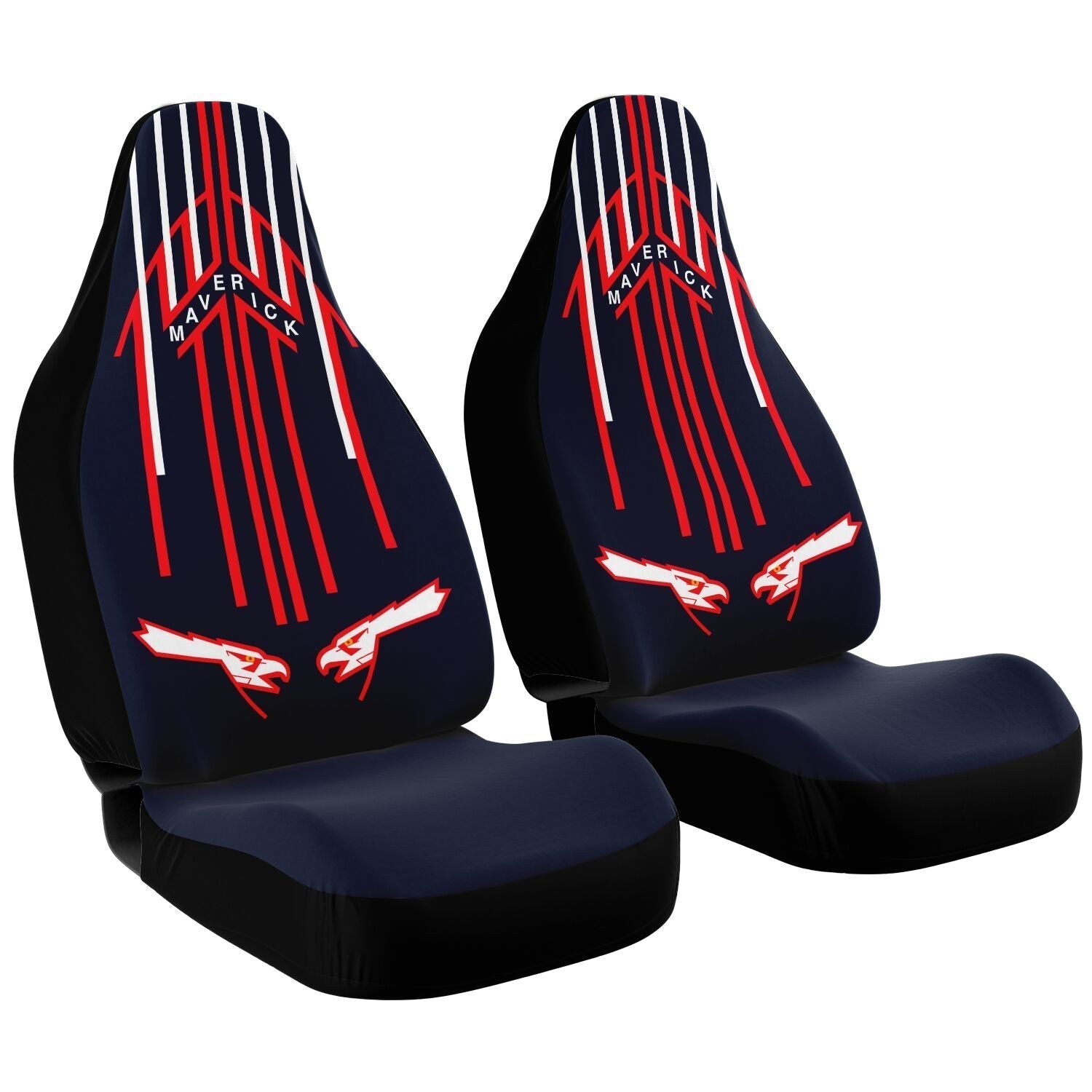 Maverick Car Seat Covers With Top Gun Helmet Graphic | TimeElements.shop
