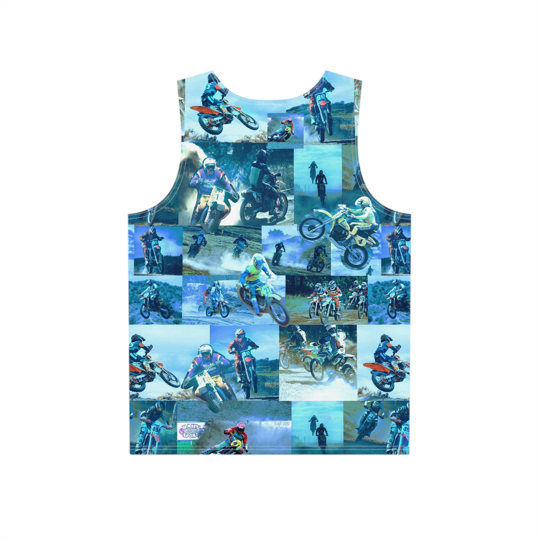 Tyler Durden Tank Top with Motocross Collage - Fight Club Tyler Durden Tank Top with Motocross Collage - Fight Club